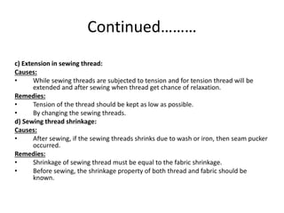 Sewing problems | PPTX