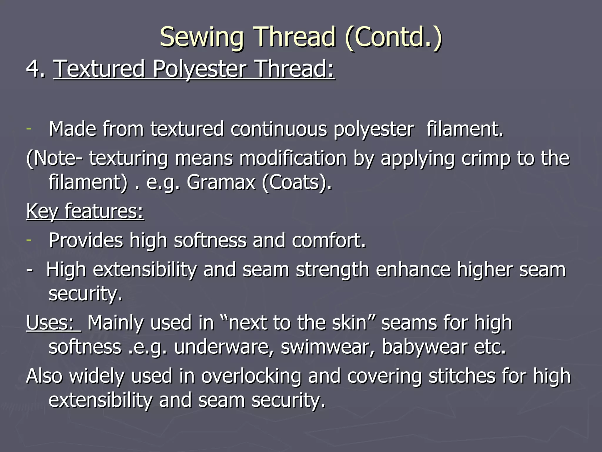 Sewing thread | PPT