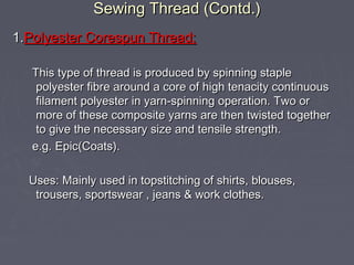 Sewing Thread | PPT