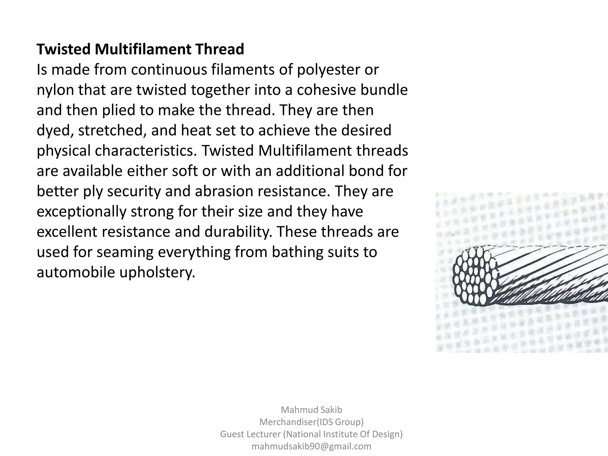 Sewing thread | PPTX