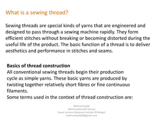 Sewing thread | PPT