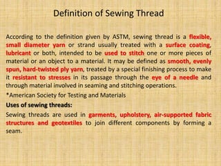 Sewing thread | PPTX