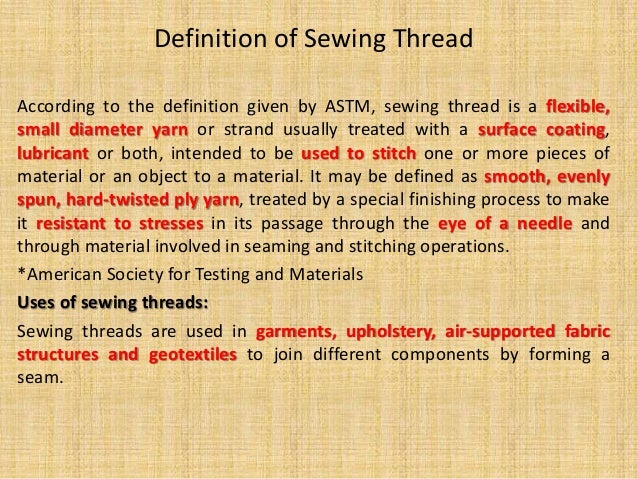 Sewing thread
