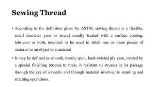 SEWING THREADS | PPT