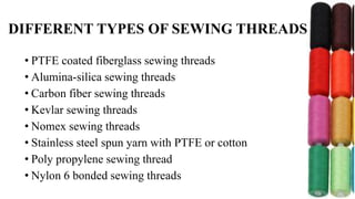 SEWING THREADS | PPTX