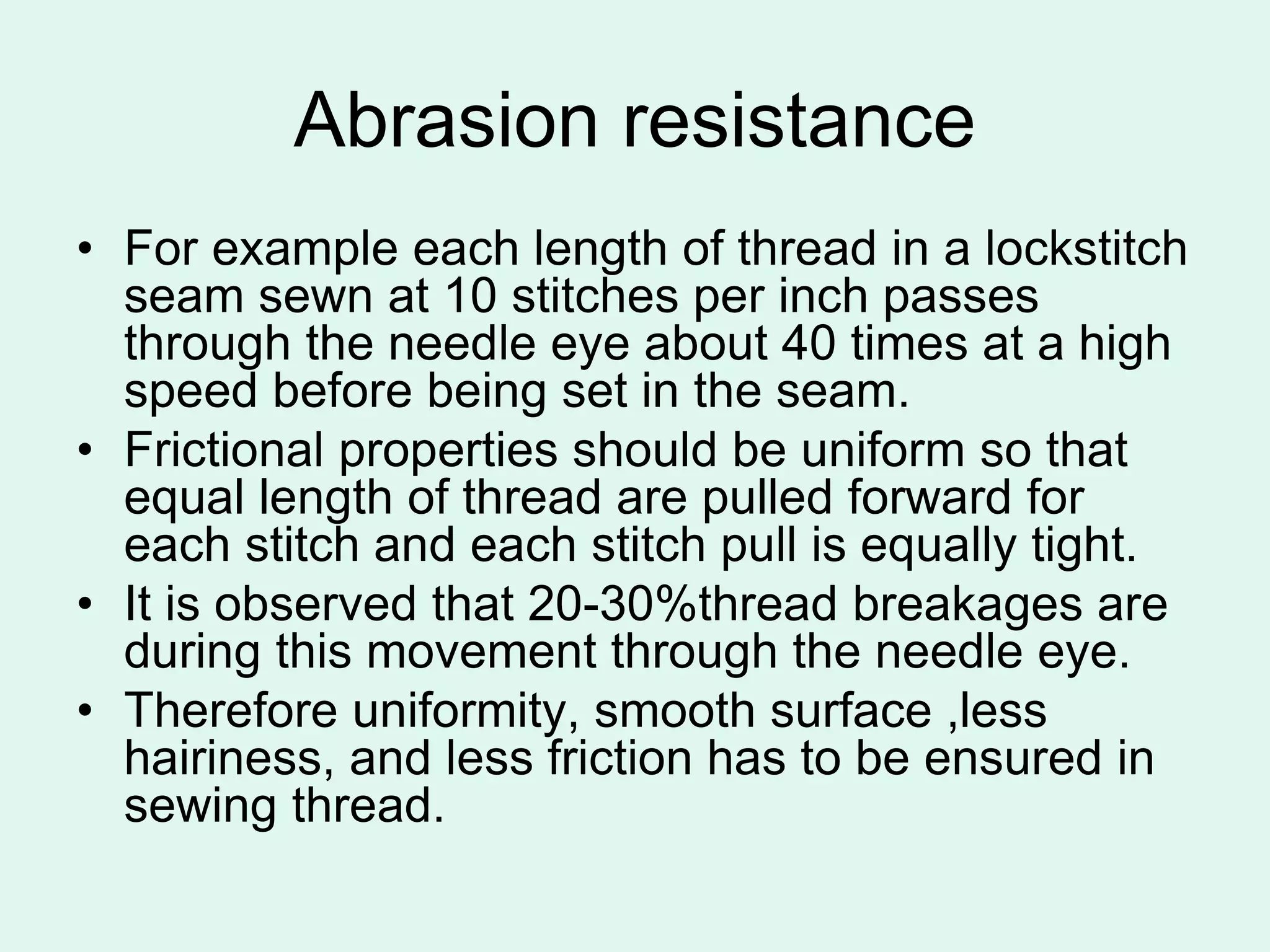 Sewing threads and its properties | PPT