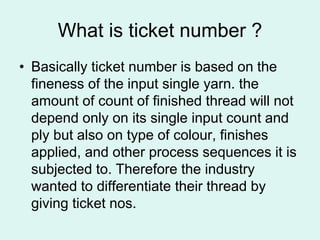 Sewing threads and its properties | PPT