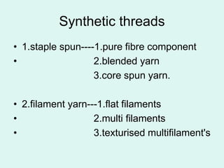 Sewing threads and its properties | PPT