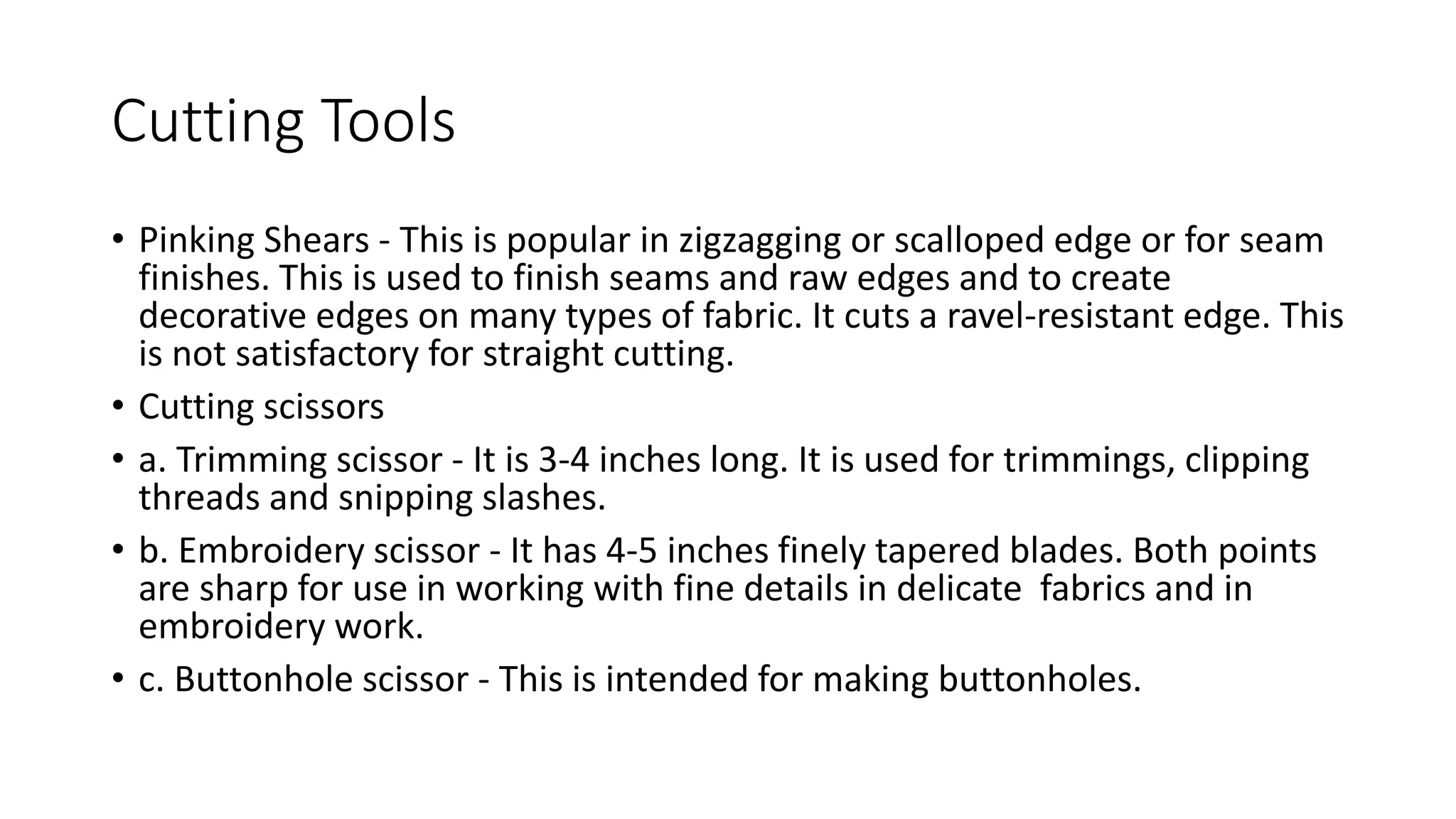 Sewing tools and EQUIPMENT (Credit to Deped) | PPTX