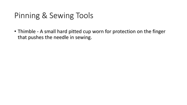 Sewing tools and EQUIPMENT (Credit to Deped) | PPTX