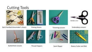 Sewing tools and EQUIPMENT (Credit to Deped) | PPTX