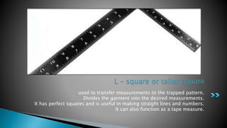 Sewing Tools and Equipment | PPTX