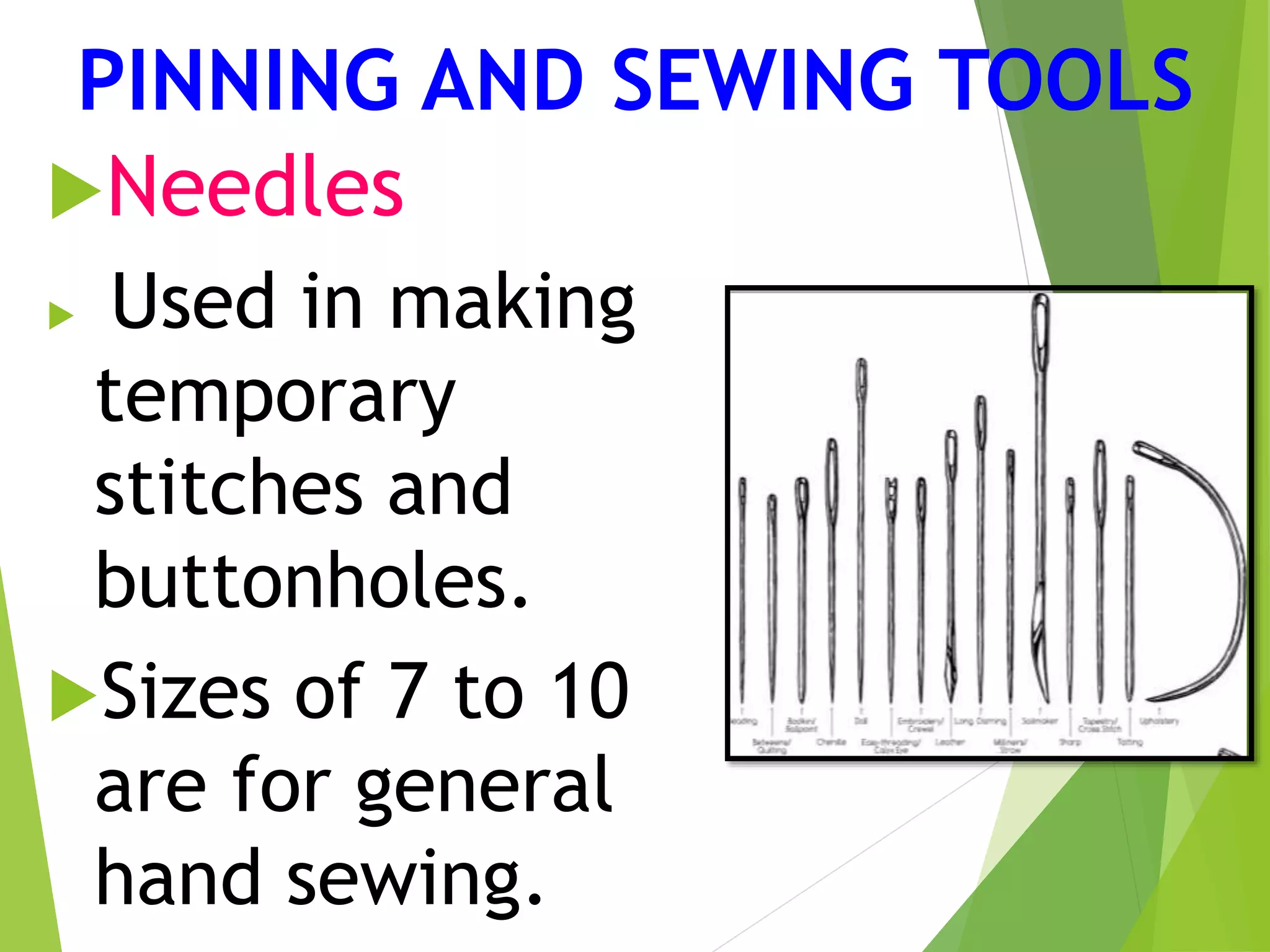 Sewing Tools and Equipment | PPTX