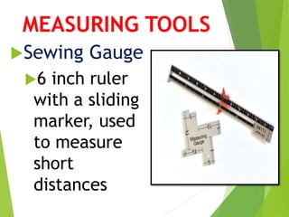 Sewing Tools and Equipment | PPTX