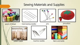Sewing Tools and Materials | PPTX