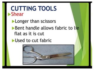 SEWING TOOLS & EQUIPMENT for TLE grade 8pptx | PPT