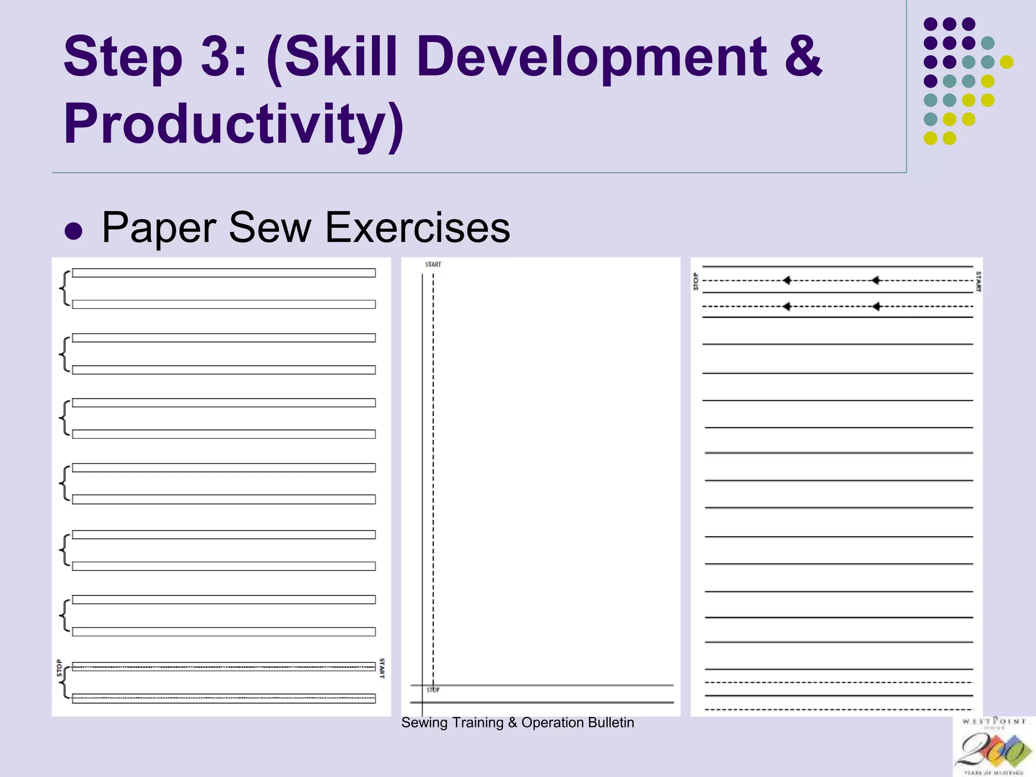 Sewing training & Operation bulletin presentation | PPTX