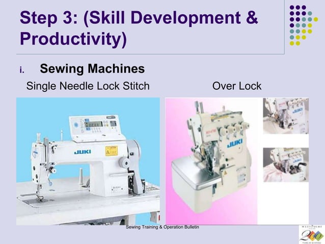 Sewing training & Operation bulletin presentation | PPTX | Needlework ...