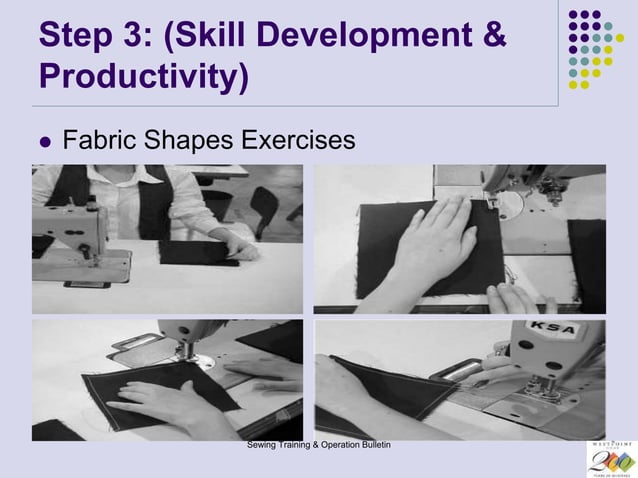 Sewing training & Operation bulletin presentation | PPTX | Needlework ...