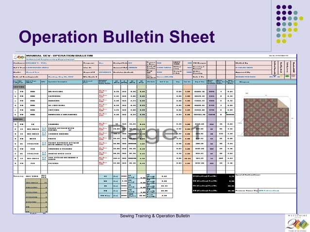Sewing training & Operation bulletin presentation | PPTX | Needlework ...