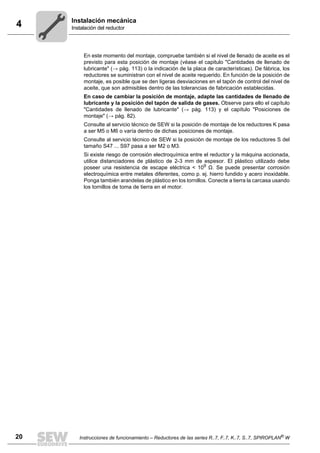 Sew instrucciones de montaje y mtto | PDF
