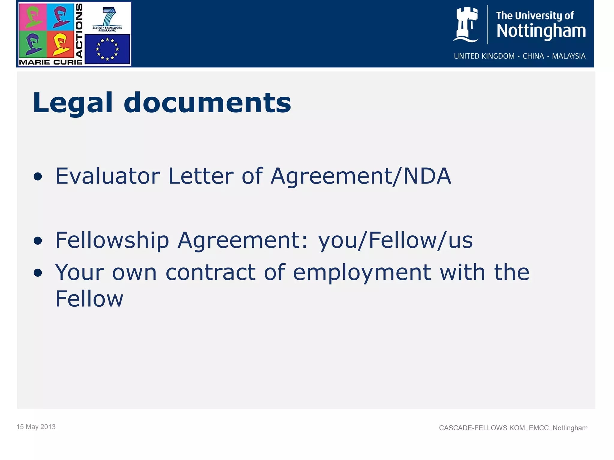 Presentation on project practicalities | PPT