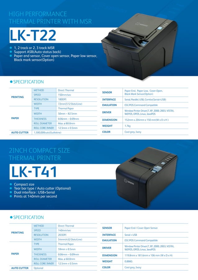 Sewoo Catalog Pos Printer | PDF