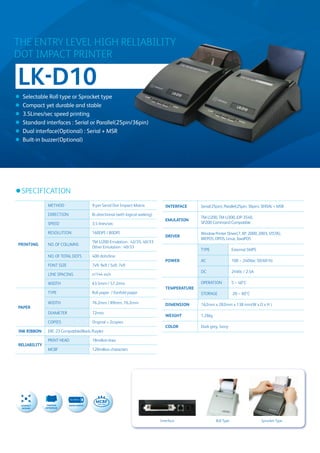 Sewoo Catalog Pos Printer | PDF