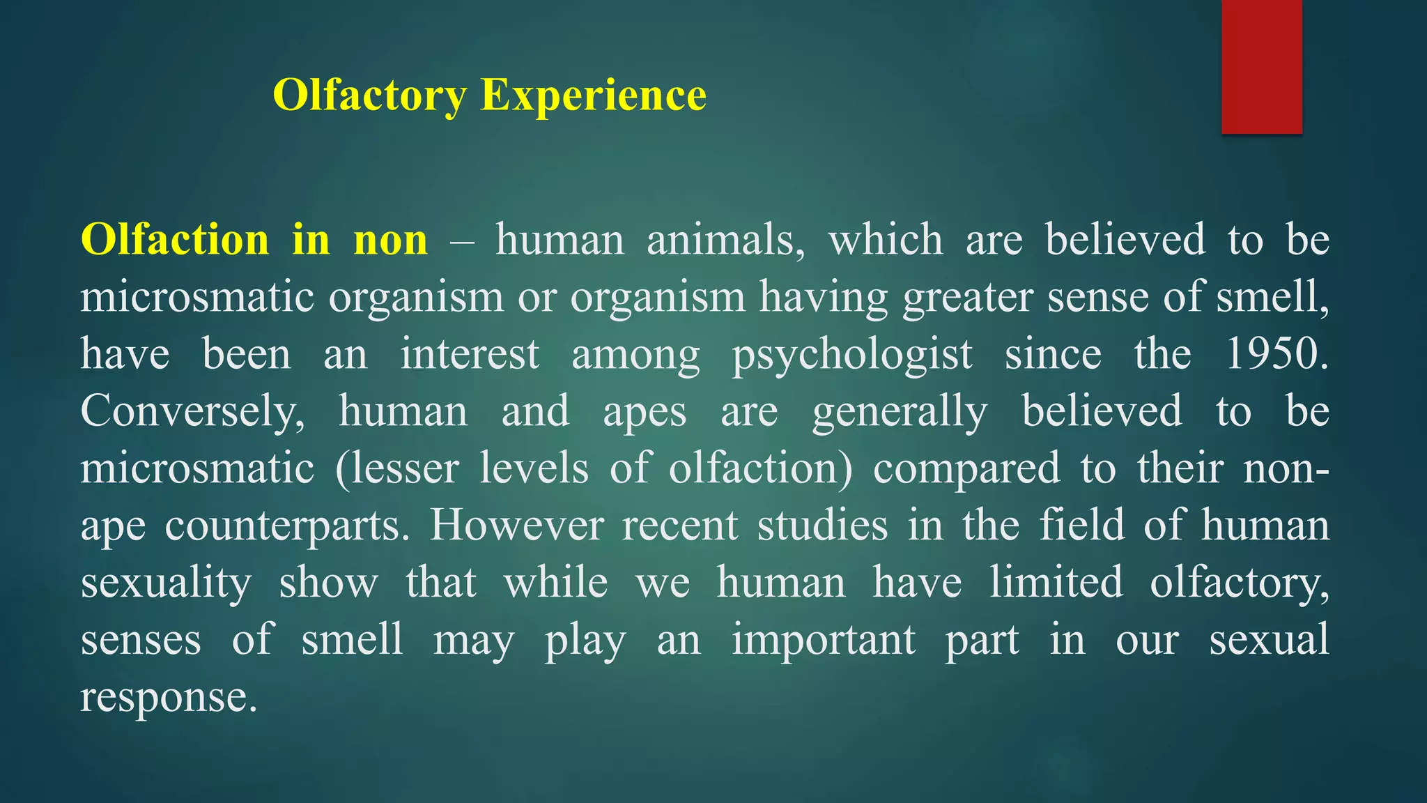 Sex And Senses Pptx