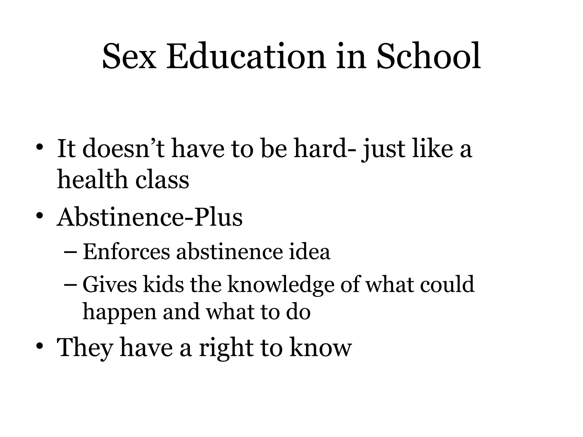 Sex Education | PPT