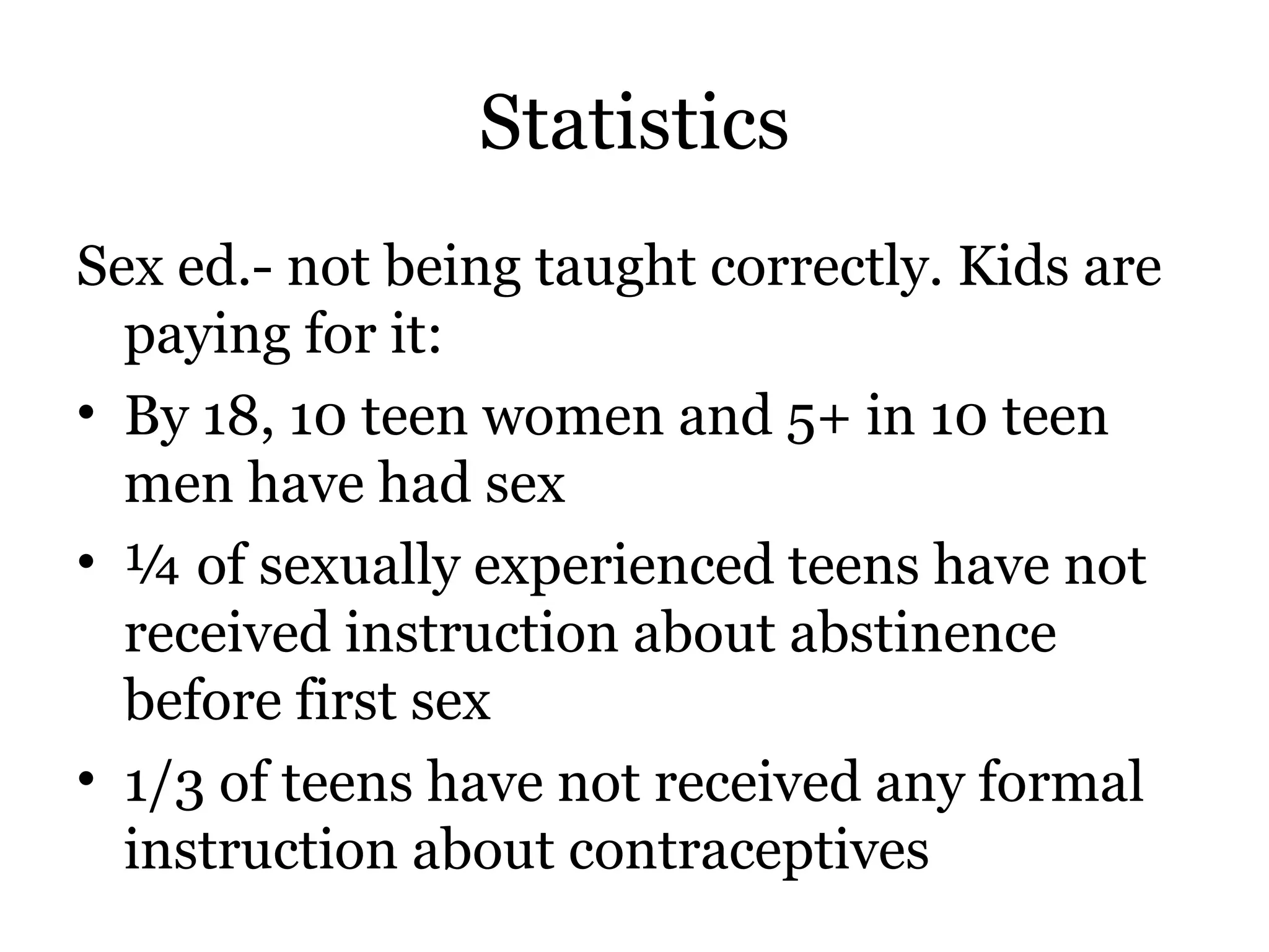 Sex Education Ppt