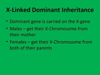 Sex Linked Inheritance | PPT