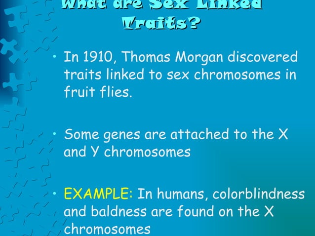 Sex linked traits | PPT