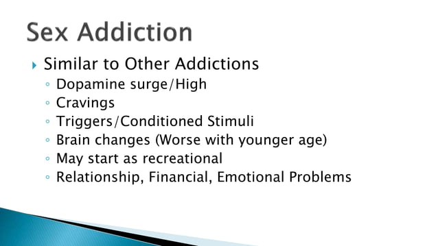 Sex addiction Awareness and Treatment Overview | PPTX | Sexual ...