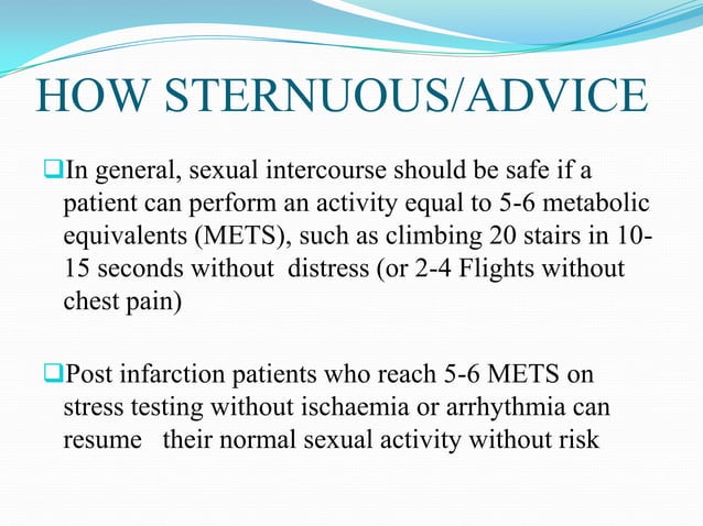 Sex After Myocardial Infarction Final Pptx