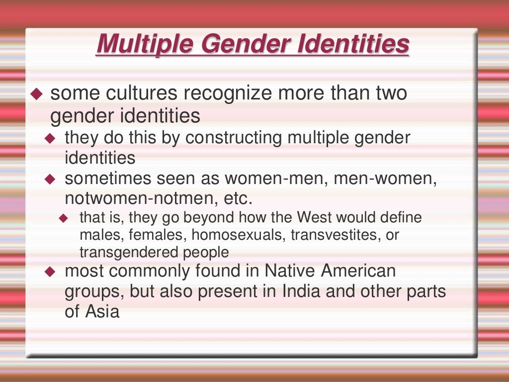 Sex And Gender A Cross Cultural Perspective