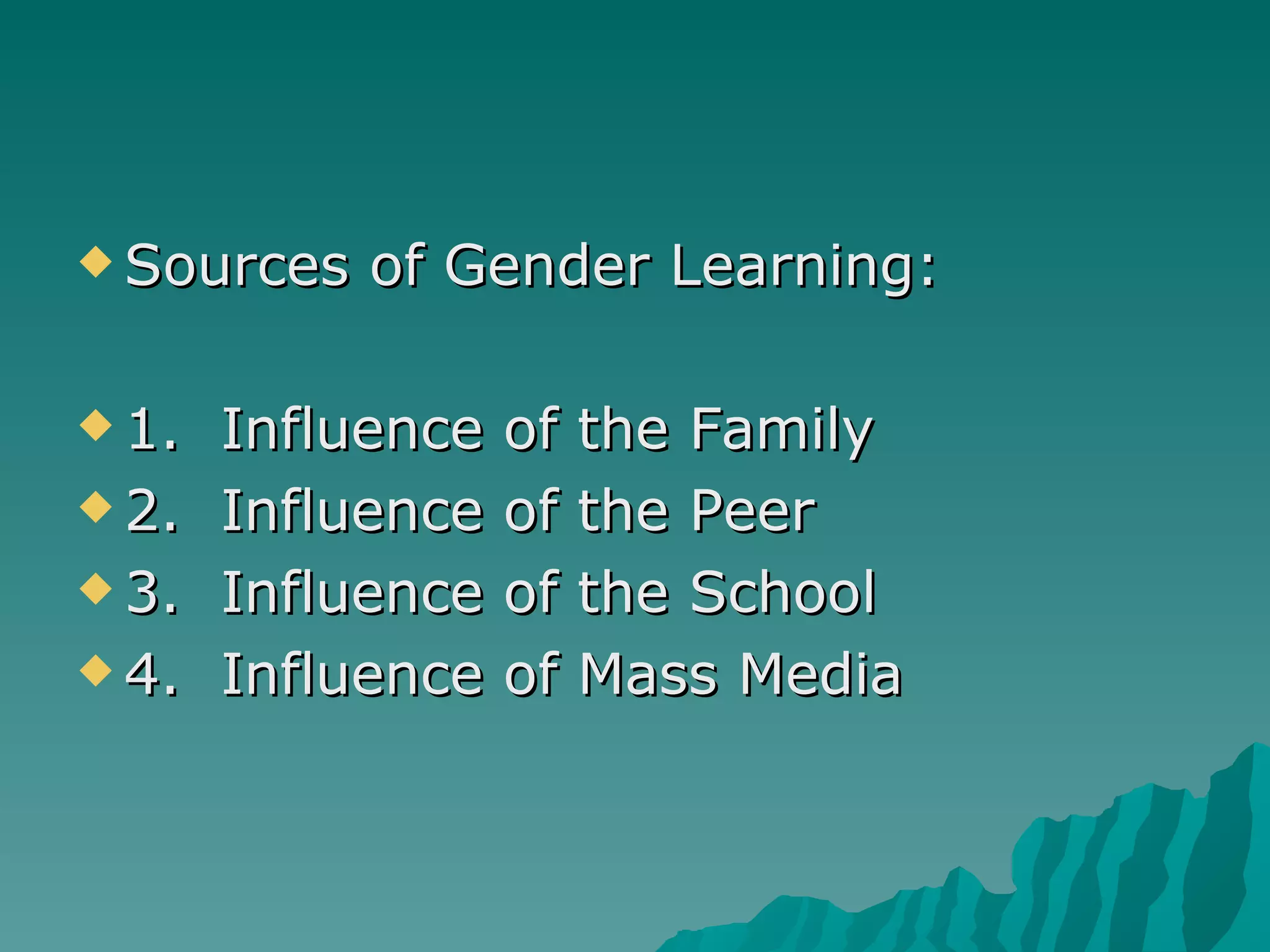 Sex And Gender Roles Ppt