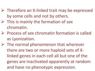 Sex chromatin and lyon's hypothesis and bar body | PPTX