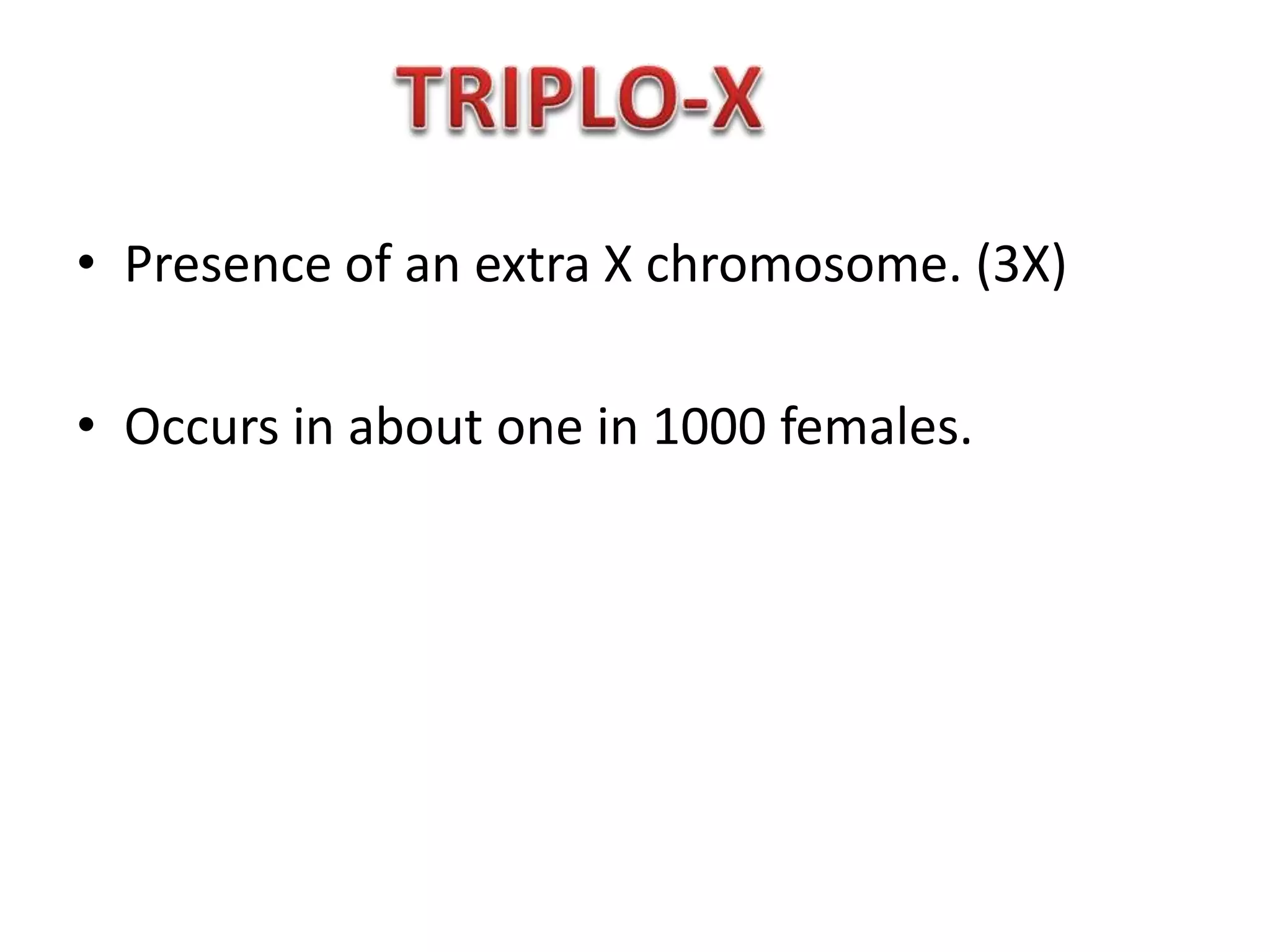 Sex chromosome disorders | PPTX
