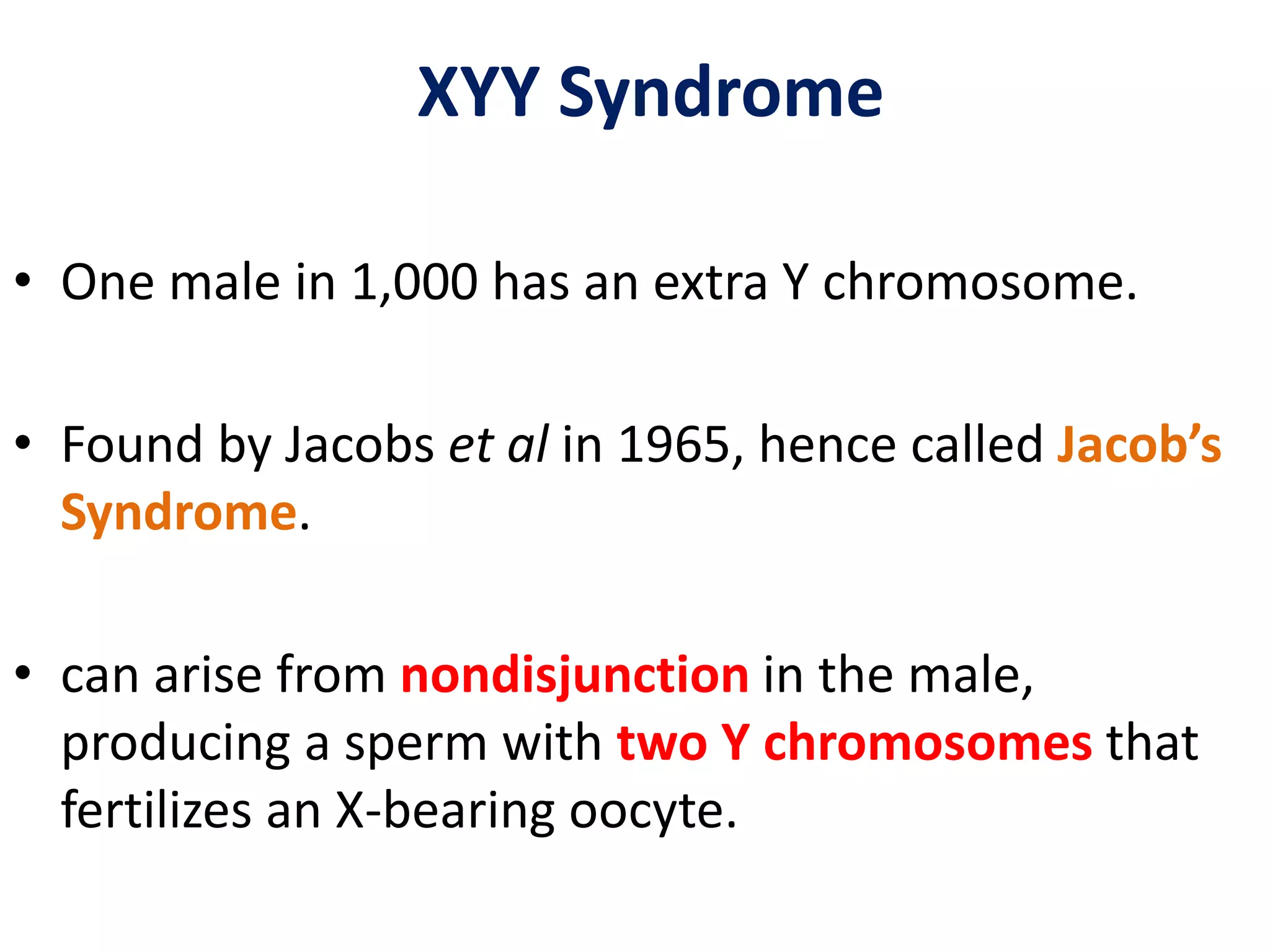 Sex Chromosome Disorders Ppt
