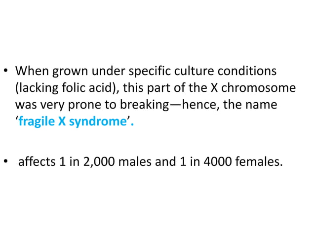 Sex Chromosome Disorders Pptx