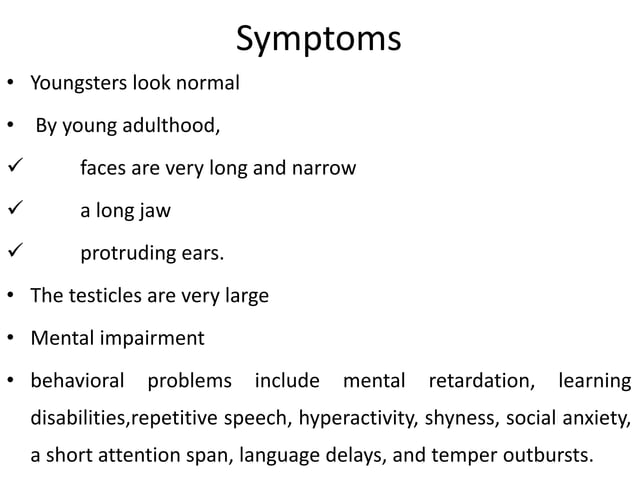 Sex Chromosome Disorders Pptx