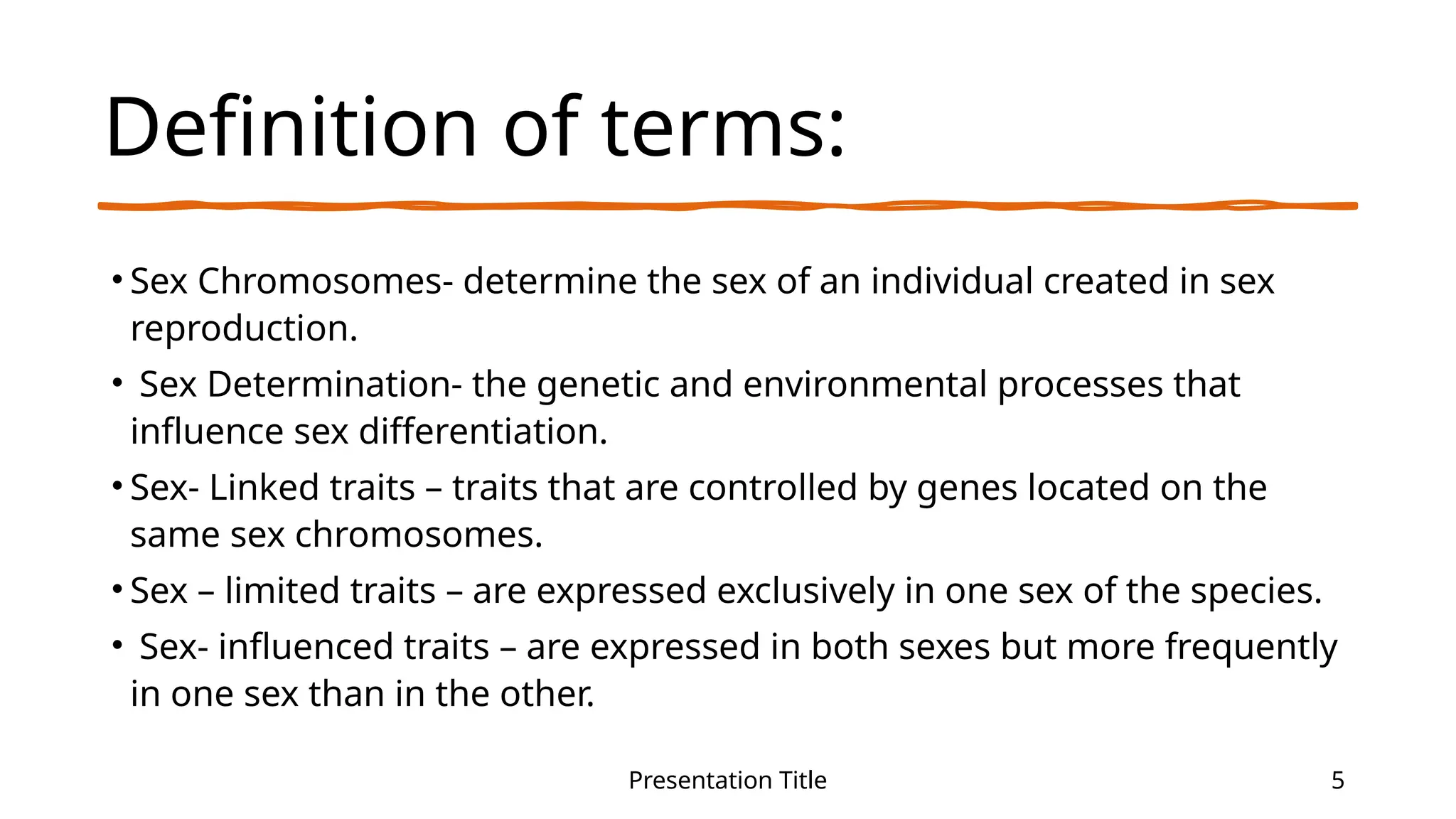Sex Chromosomes And Sex Determination Pptx