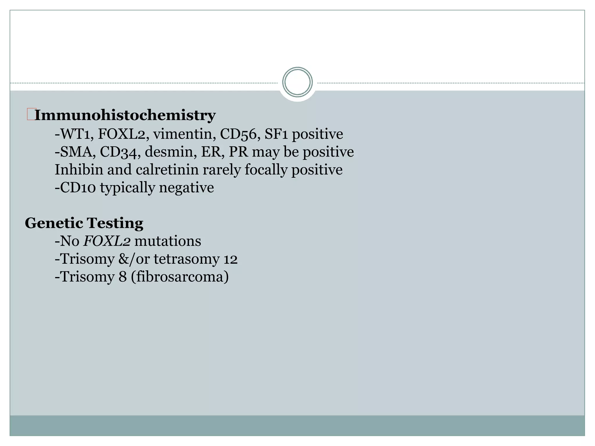 Sex cord stromal tumors- PATHOLOGY | PPTX
