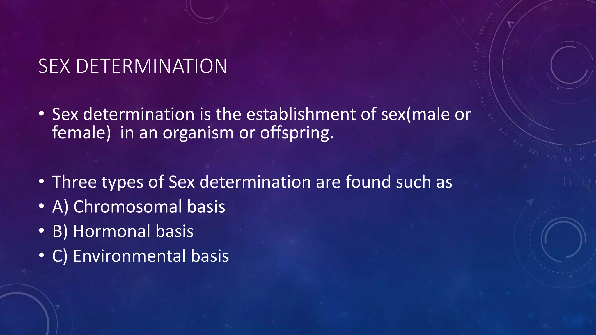 Sex determination in animals | PPTX