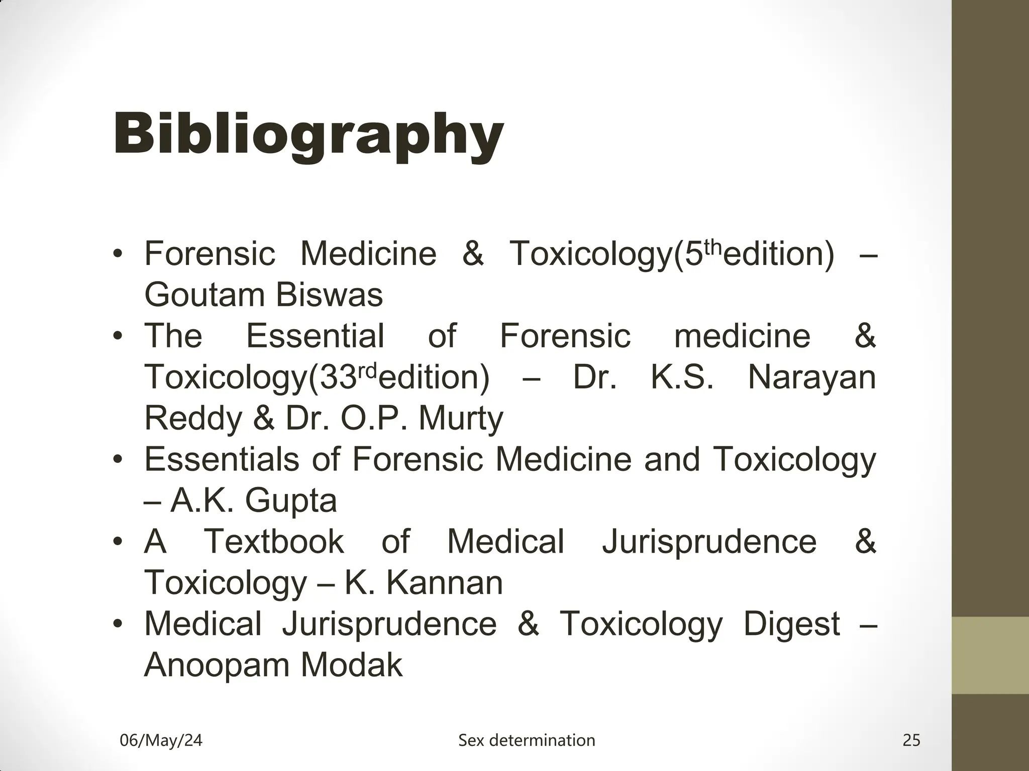 Sex Determination In Forensic Medicine Pdf