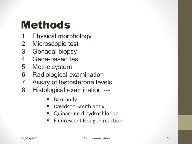 Sex Determination In Forensic Medicine Pdf