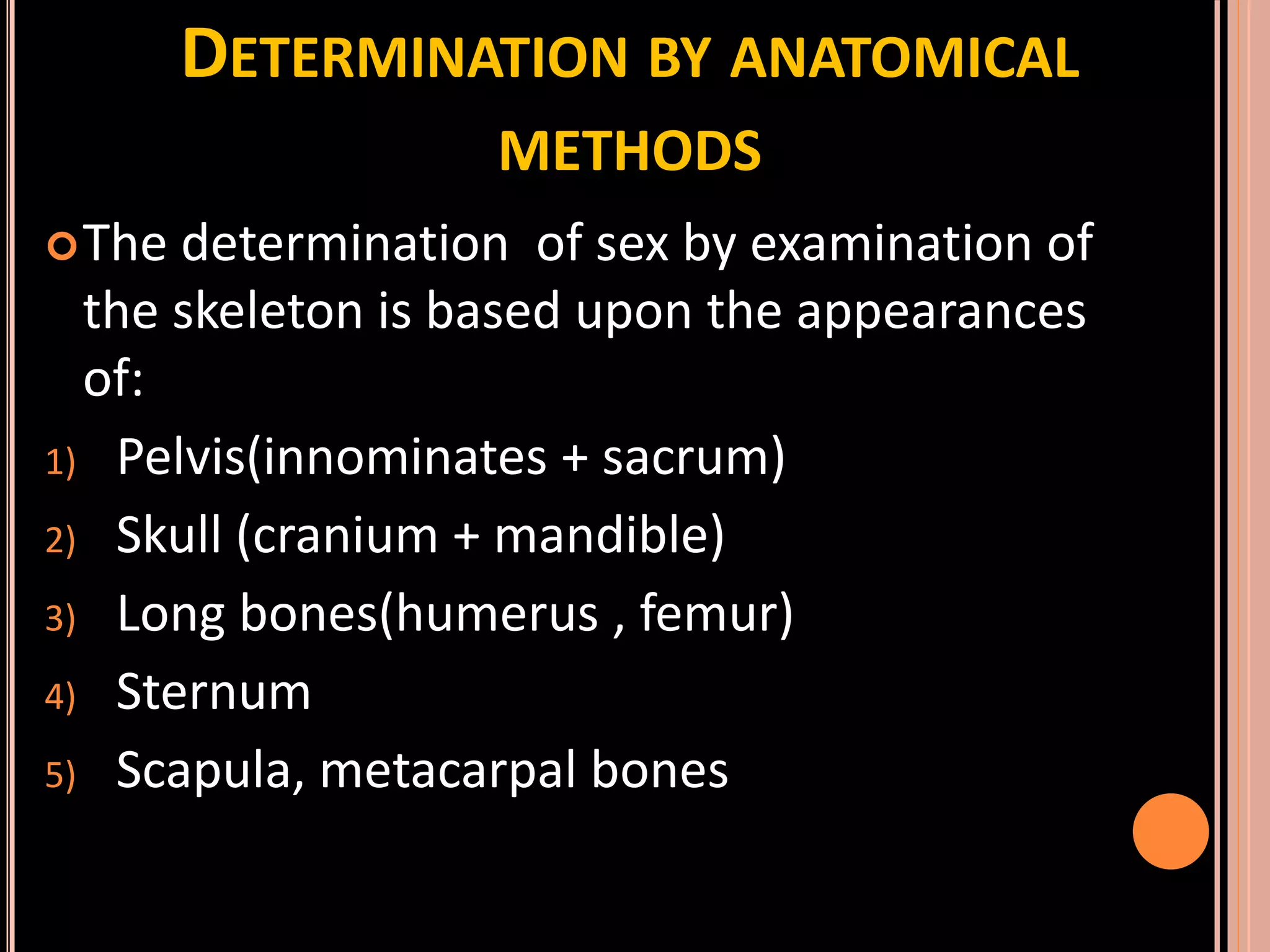 Sex determination in forensic | PPTX