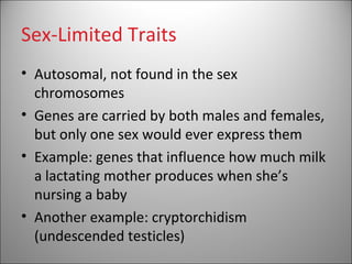 Sex determination & linkage | PPT