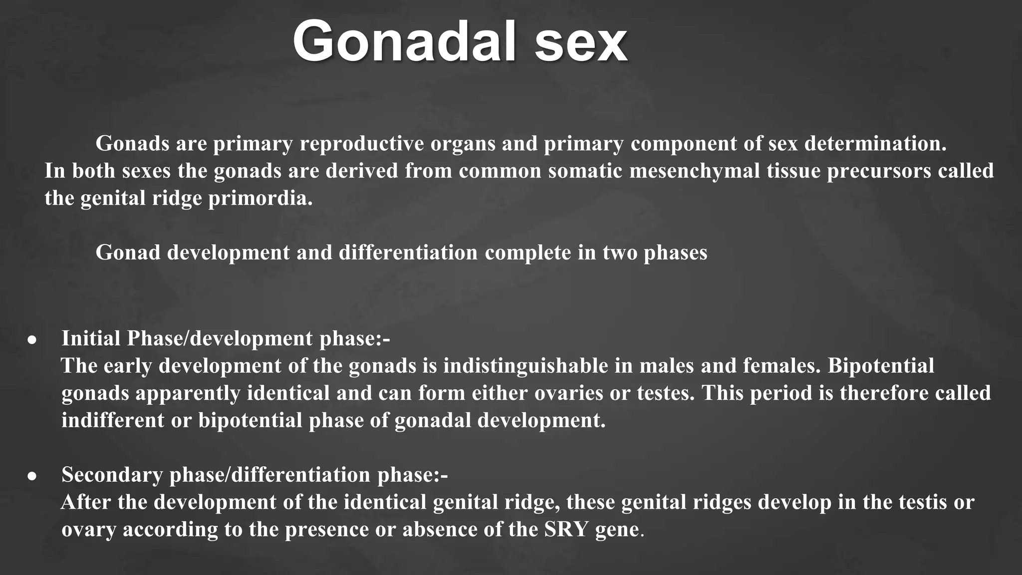 gonad and Sex differentiation in human | PPTX
